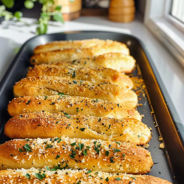 Buttery Garlic Parmesan Breadsticks